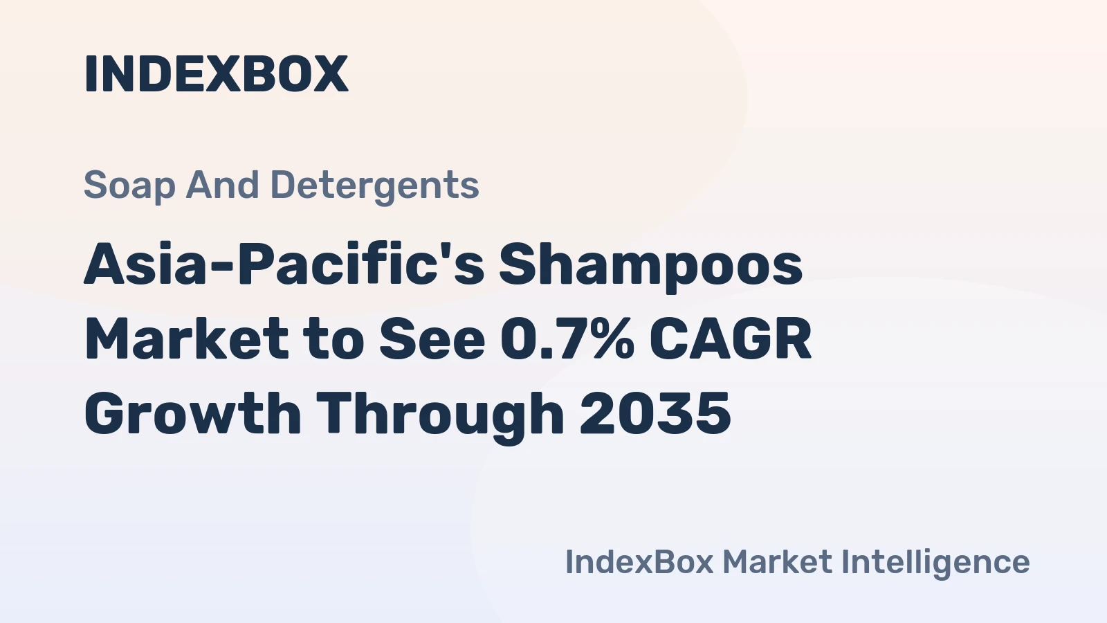 Asia-Pacific's Shampoos Market to See 0.7% CAGR Growth Through 2035