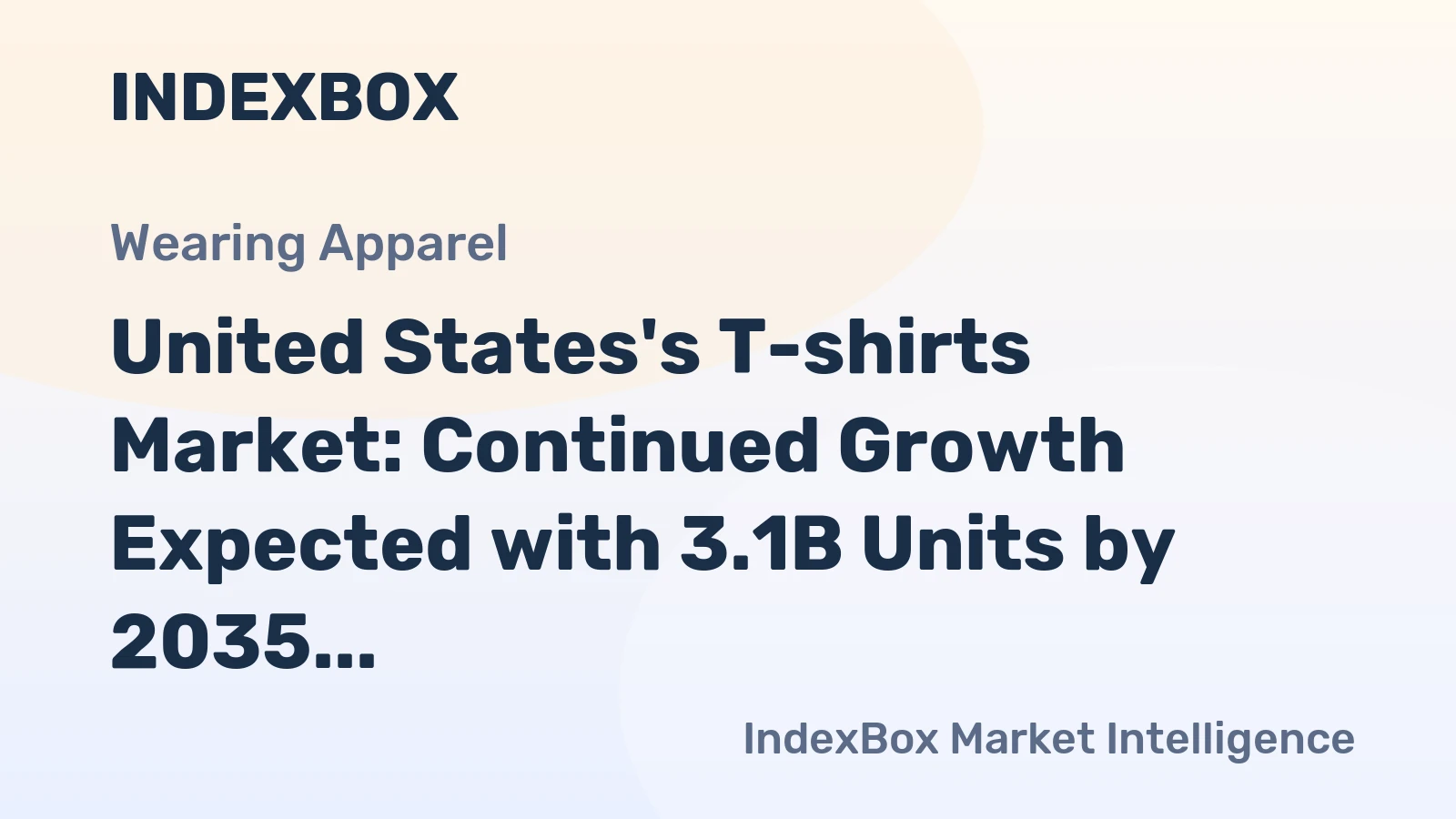 United States's T-shirts Market: Continued Growth Expected with 3.1B Units by 2035