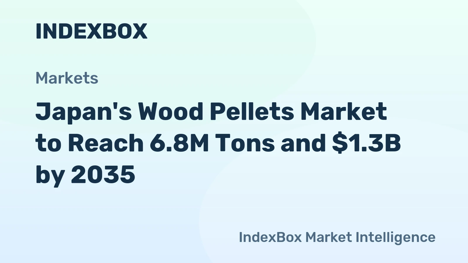 Japan's Wood Pellets Market to Reach 6.8M Tons and $1.3B by 2035