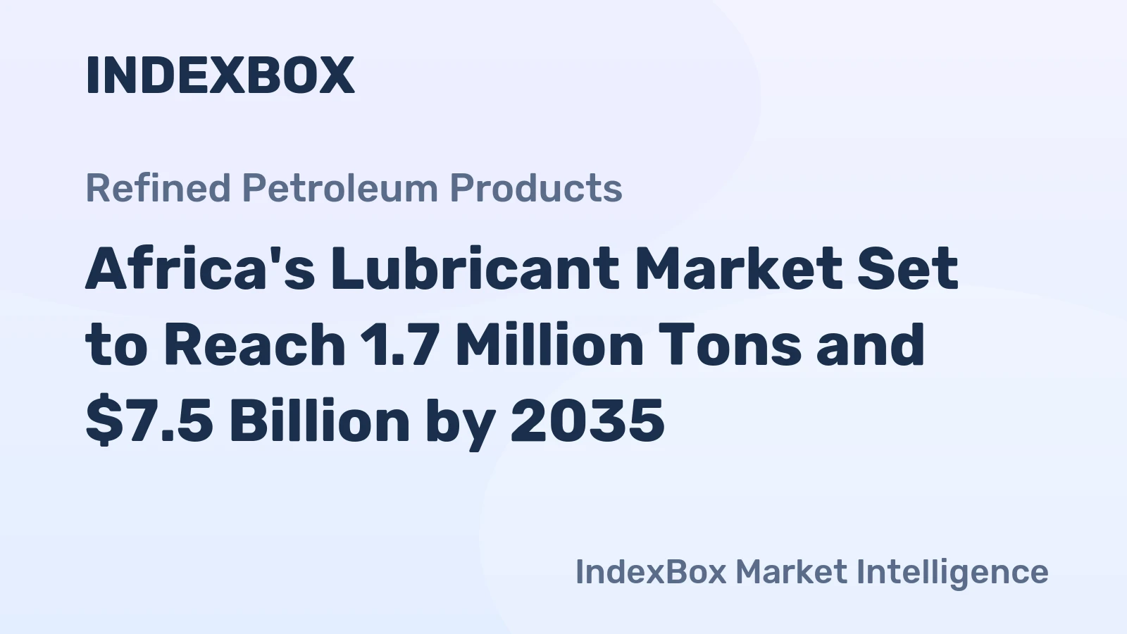 Africa's Lubricant Market Set to Reach 1.7 Million Tons and $7.5 Billion by 2035