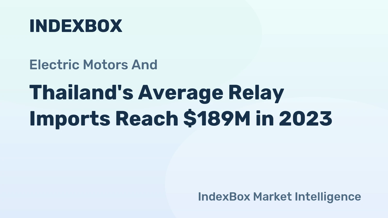 Thailand's Average Relay Imports Reach $189M in 2023