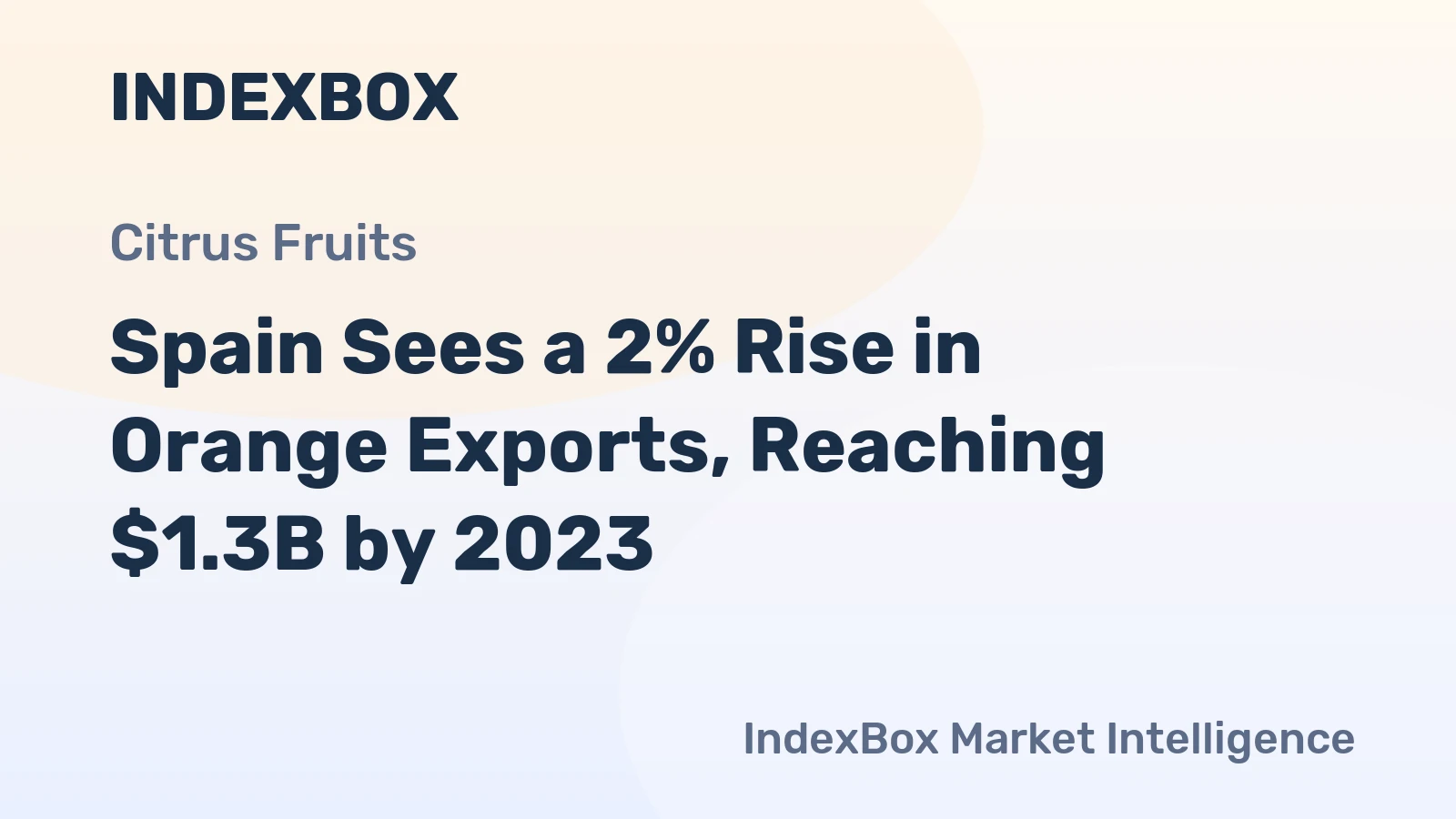 Spain Sees a 2% Rise in Orange Exports, Reaching $1.3B by 2023