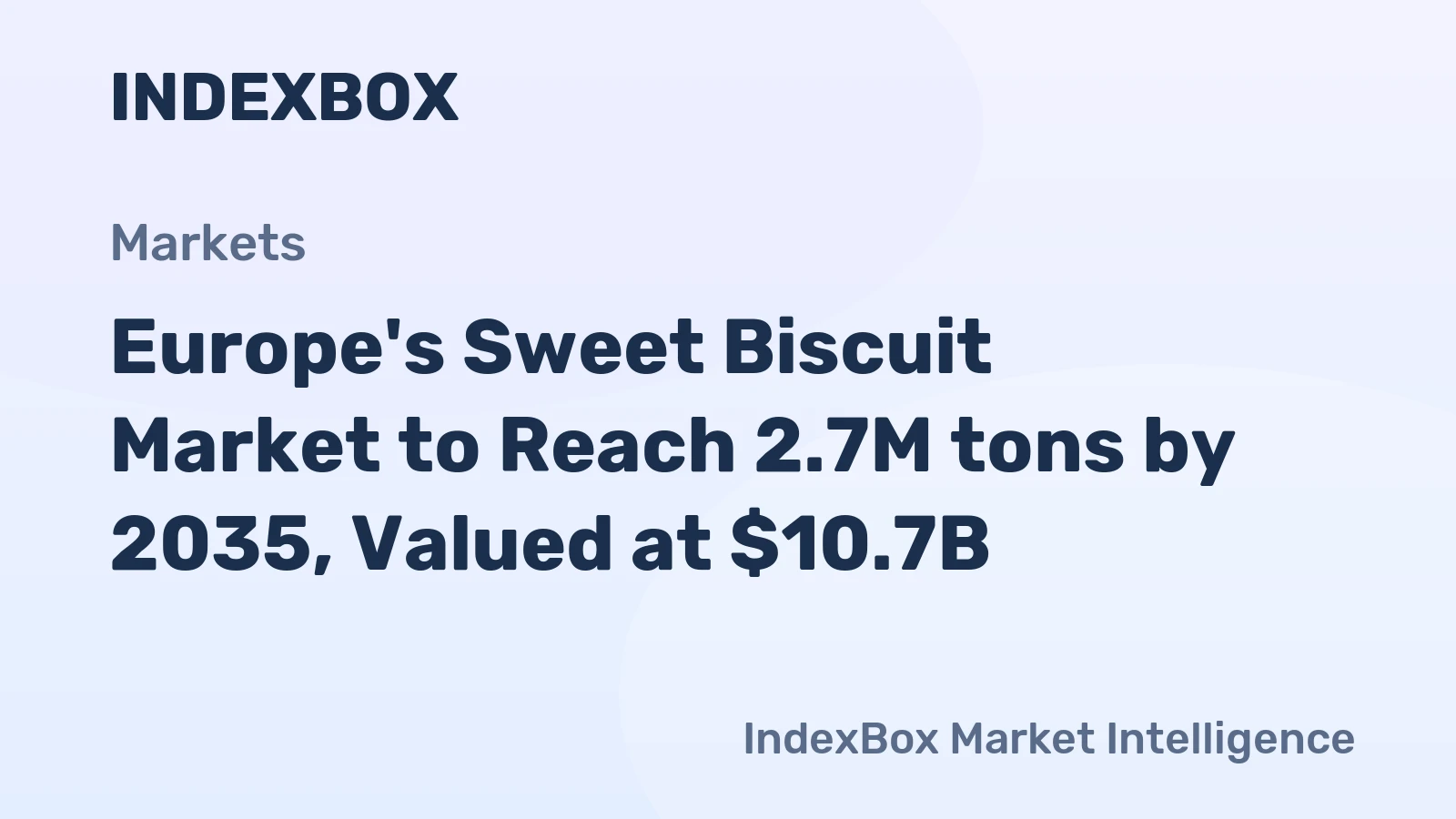 Europe's Sweet Biscuit Market to Reach 2.7M tons by 2035, Valued at $10.7B
