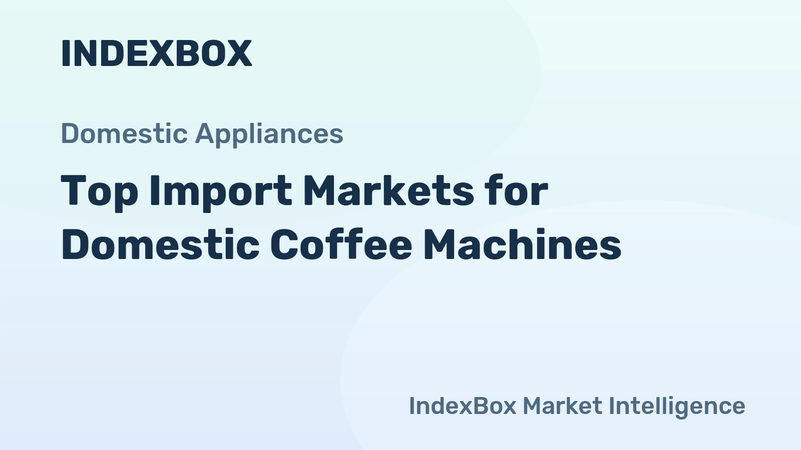 Top Import Markets for Domestic Coffee Machines