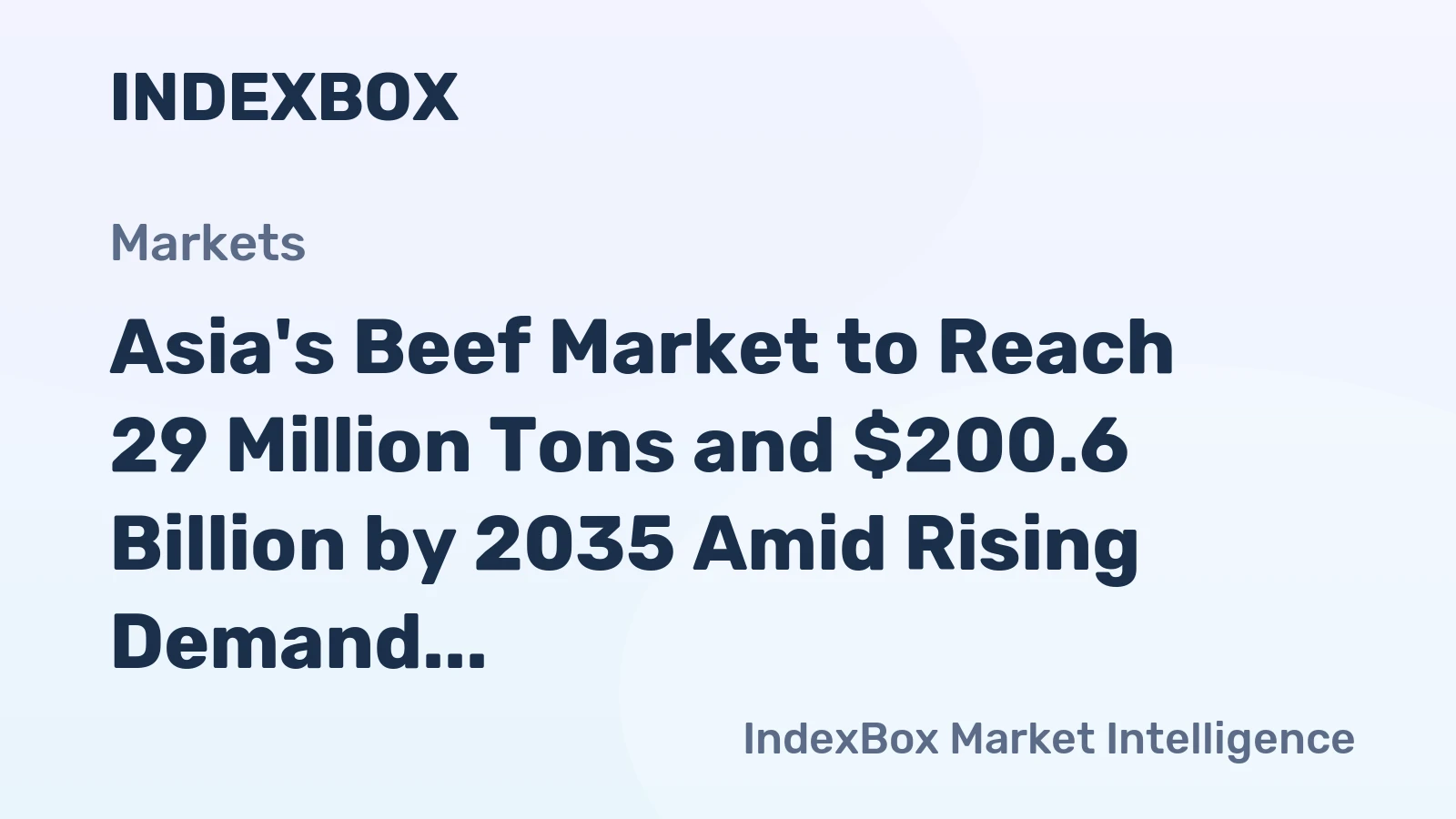 Asia's Beef Market to Reach 29 Million Tons and $200.6 Billion by 2035 Amid Rising Demand
