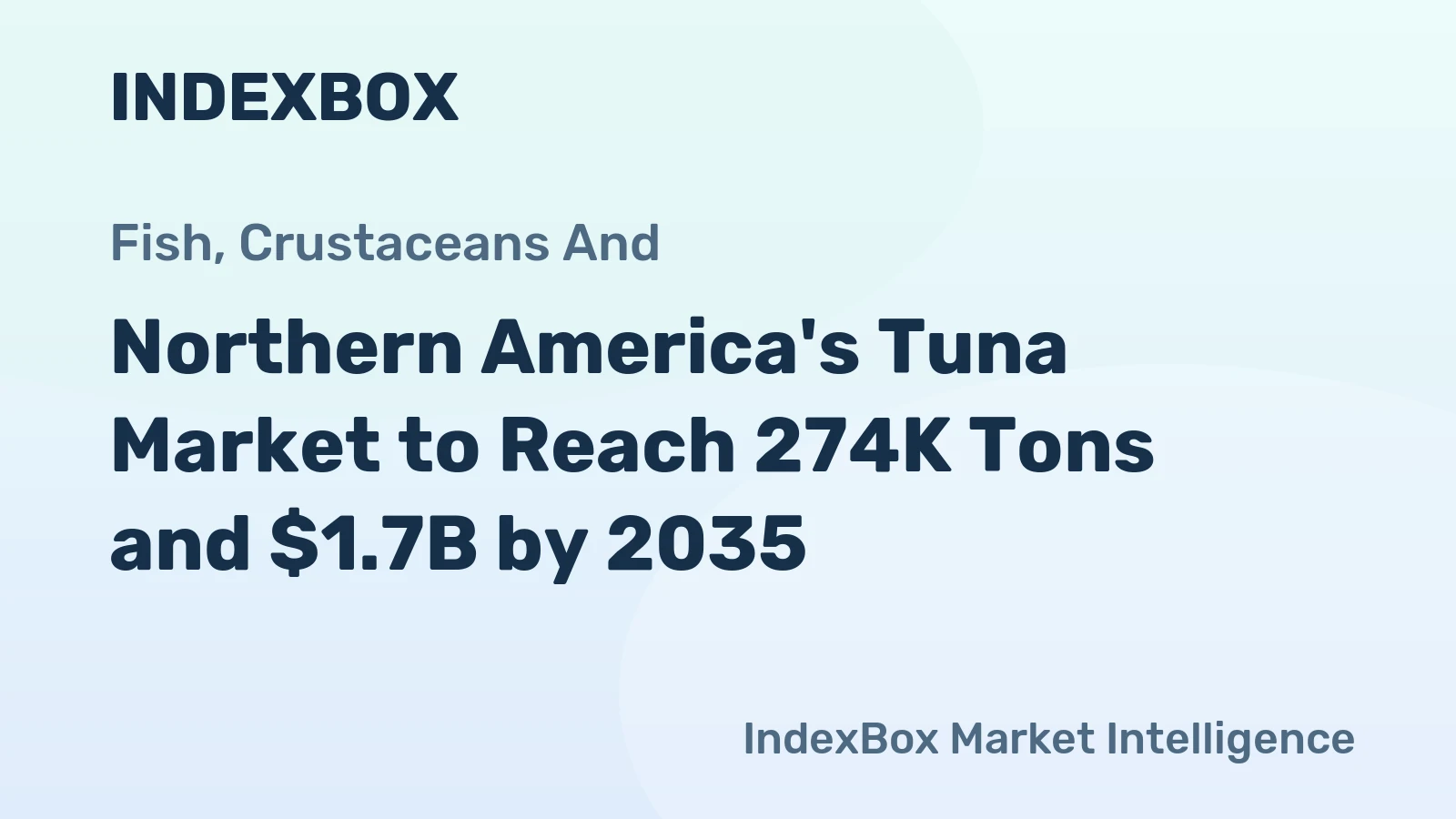 Northern America's Tuna Market to Reach 274K Tons and $1.7B by 2035