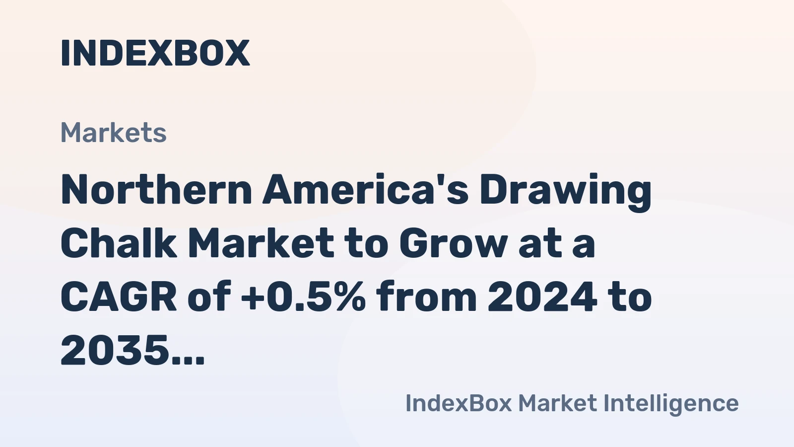 Northern America's Drawing Chalk Market to Grow at a CAGR of +0.5% from 2024 to 2035, Reaching 21K Tons