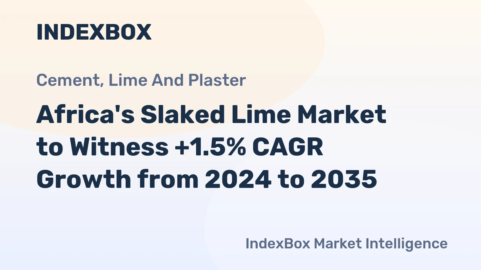 Africa's Slaked Lime Market to Witness +1.5% CAGR Growth from 2024 to 2035