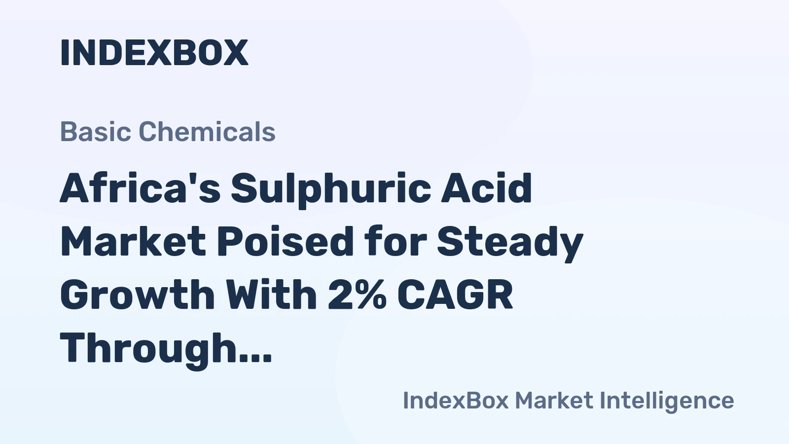 Africa's Sulphuric Acid Market Poised for Steady Growth With 2% CAGR Through 2035