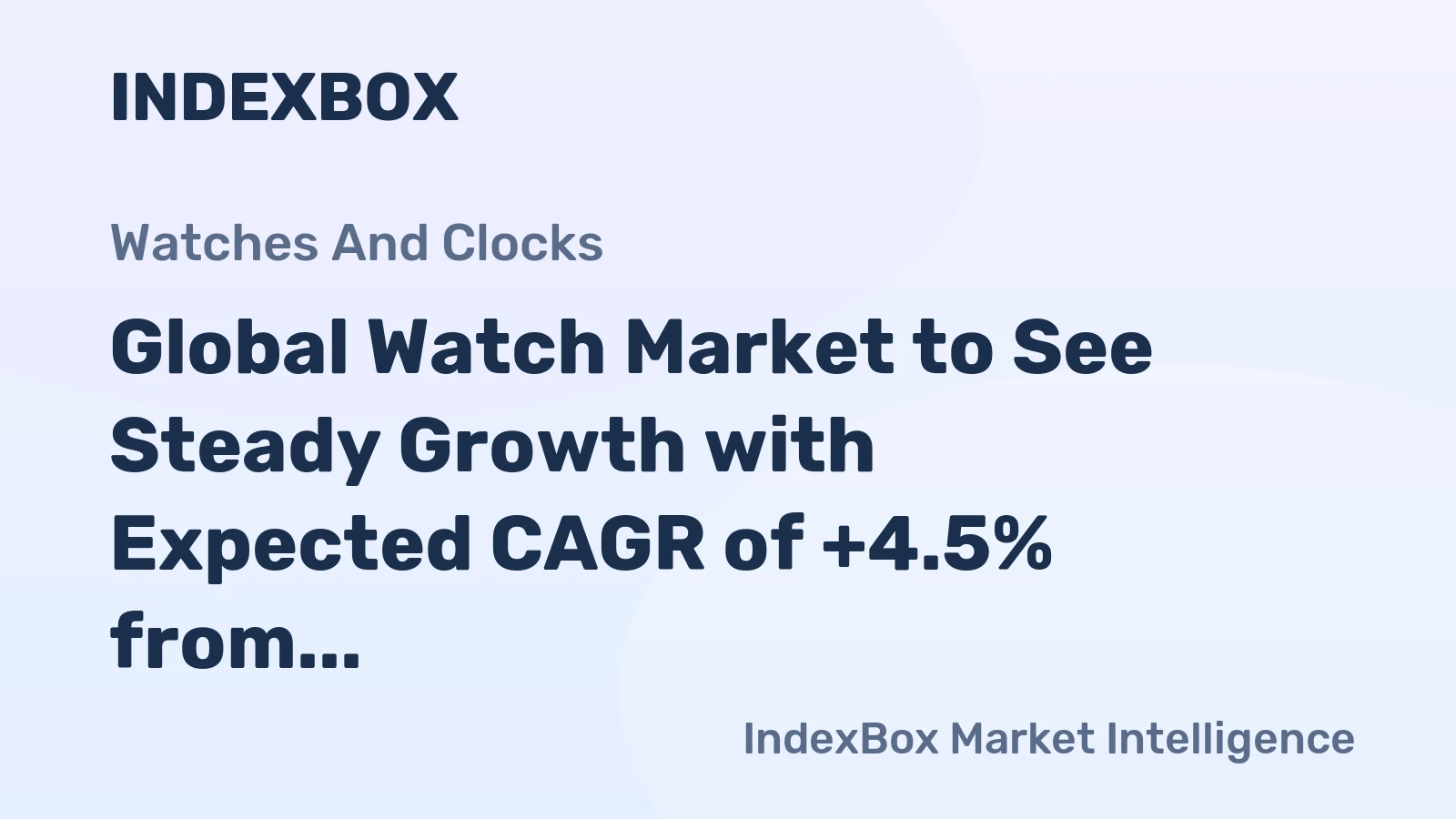 Global Watch Market to See Steady Growth with Expected CAGR of +4.5% from 2024-2035