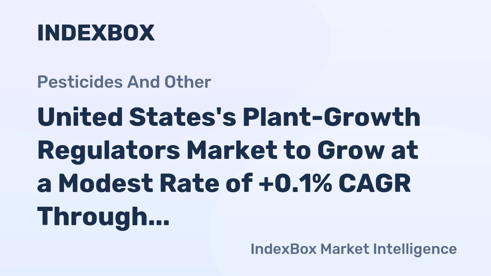 United States's Plant-Growth Regulators Market to Grow at a Modest Rate of +0.1% CAGR Through 2035