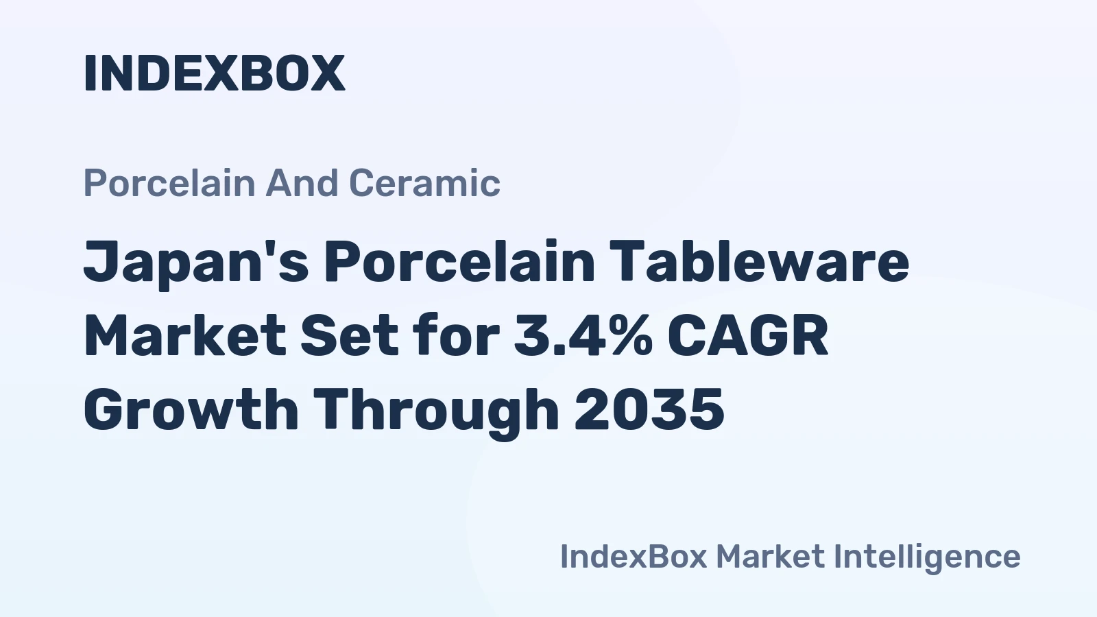 Japan's Porcelain Tableware Market Set for 3.4% CAGR Growth Through 2035