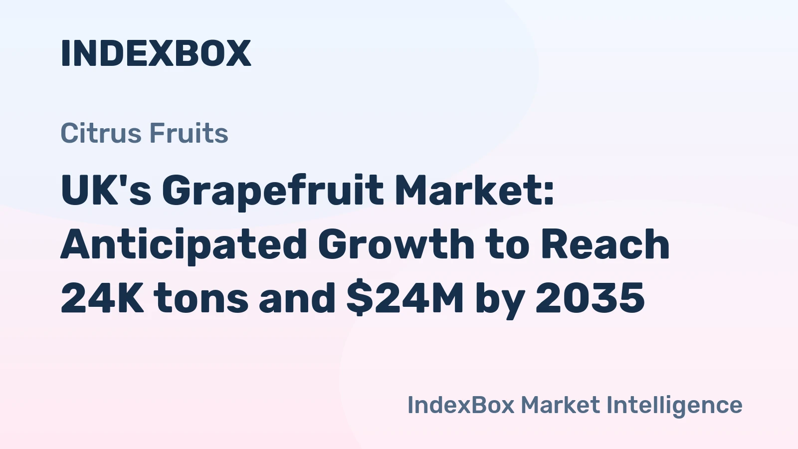 UK's Grapefruit Market: Anticipated Growth to Reach 24K tons and $24M by 2035