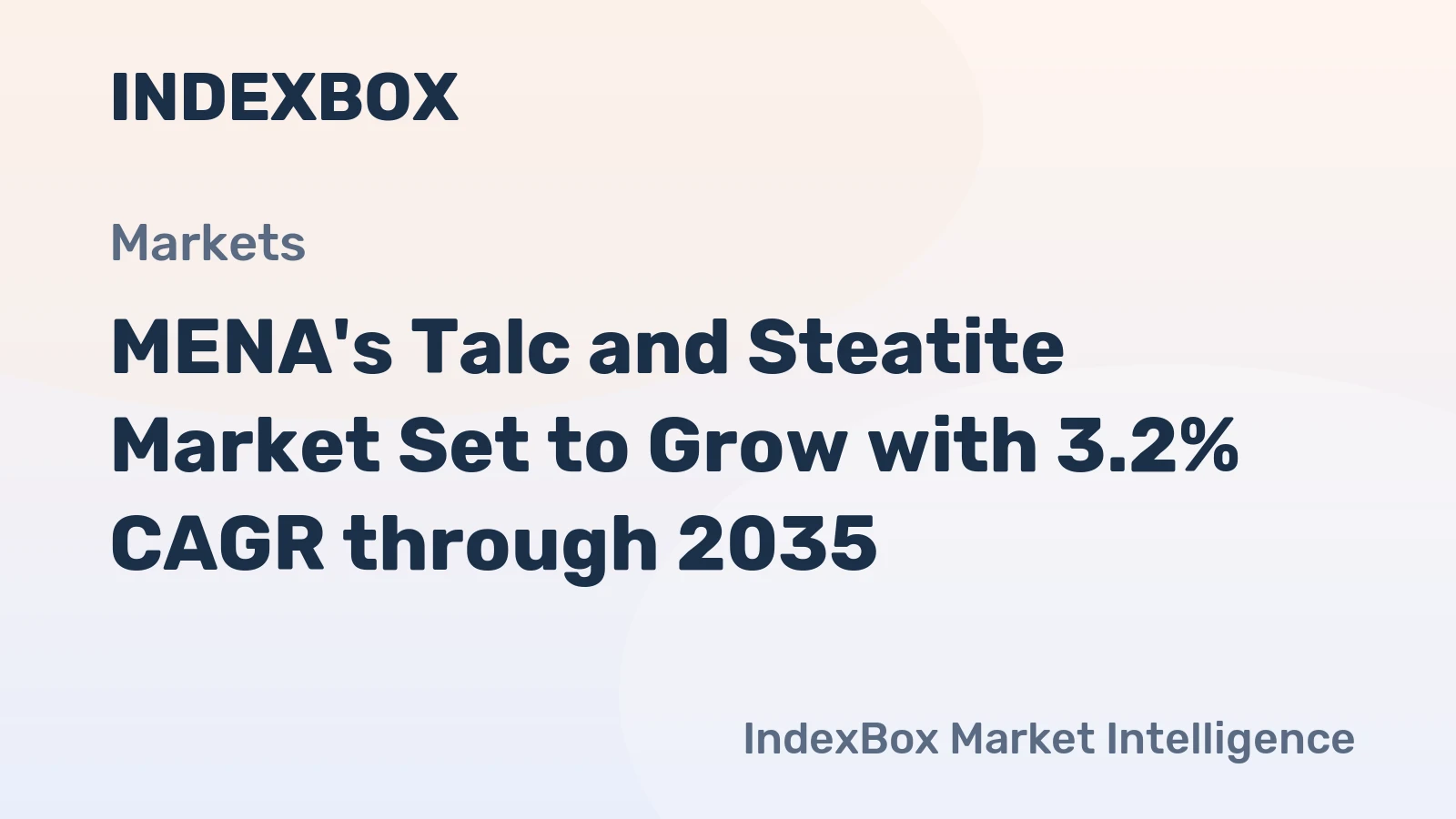 MENA's Talc and Steatite Market Set to Grow with 3.2% CAGR through 2035