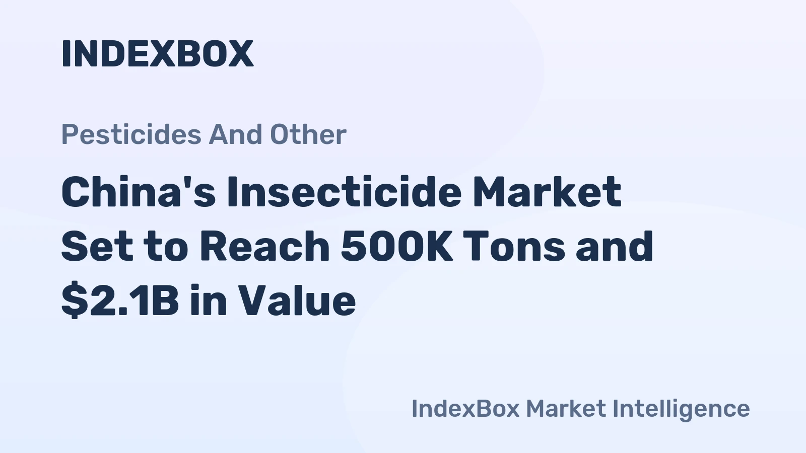 China's Insecticide Market Set to Reach 500K Tons and $2.1B in Value