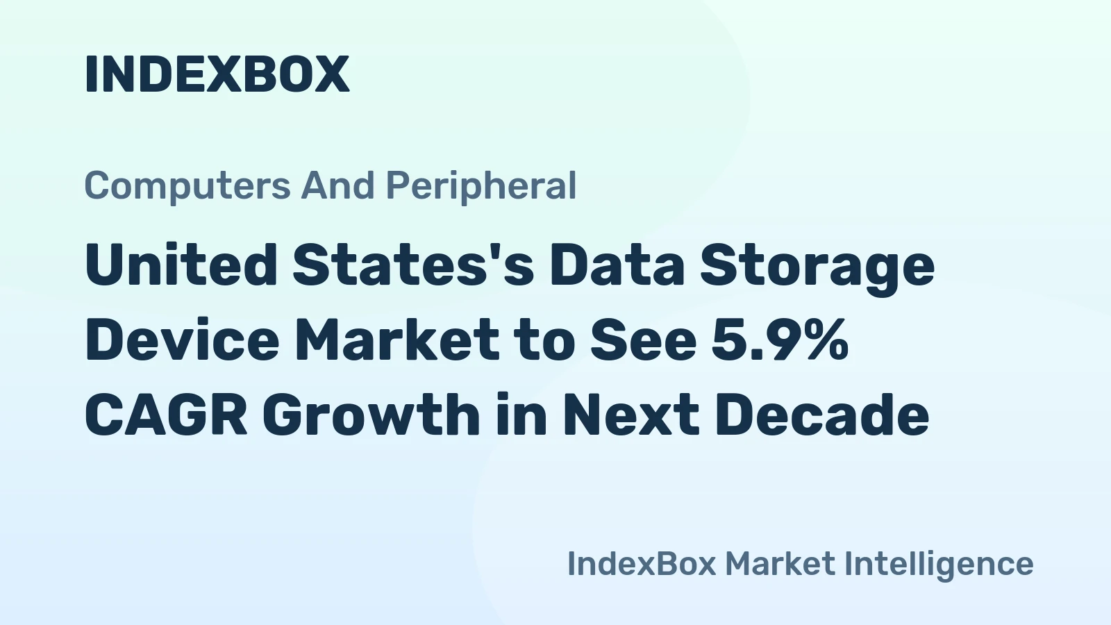 United States's Data Storage Device Market to See 5.9% CAGR Growth in Next Decade