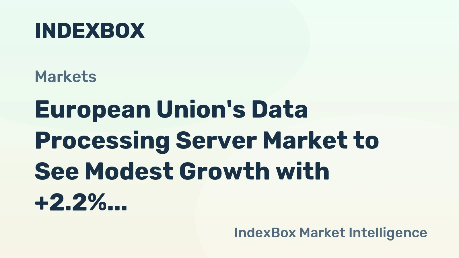 European Union's Data Processing Server Market to See Modest Growth with +2.2% CAGR from 2024 to 2035