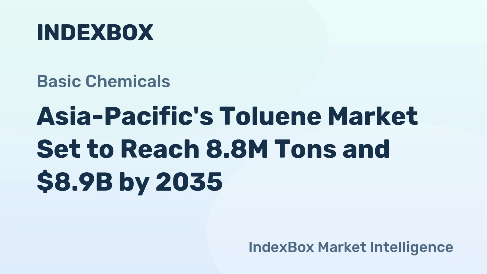 Asia-Pacific's Toluene Market Set to Reach 8.8M Tons and $8.9B by 2035