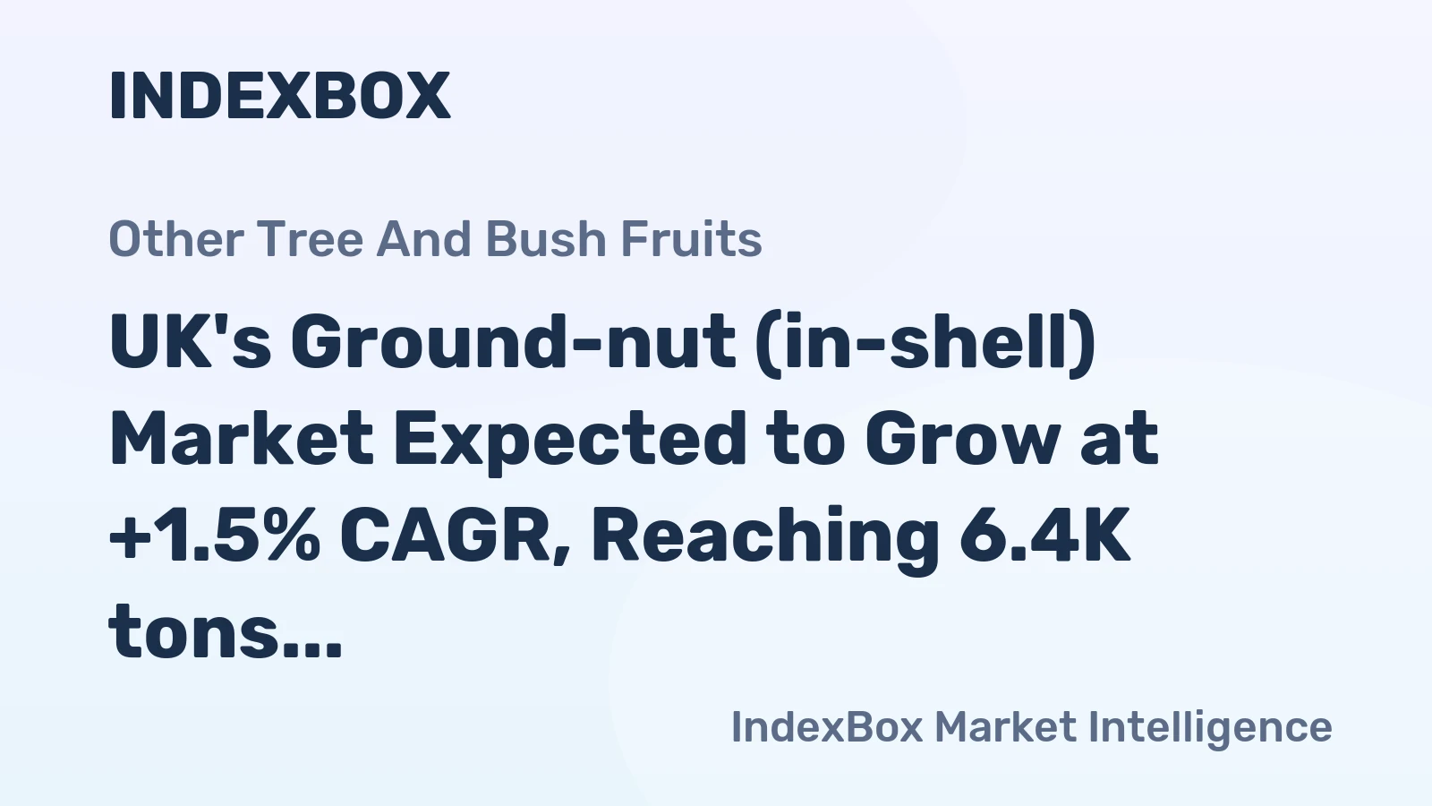 UK's Ground-nut (in-shell) Market Expected to Grow at +1.5% CAGR, Reaching 6.4K tons and $11M by 2035