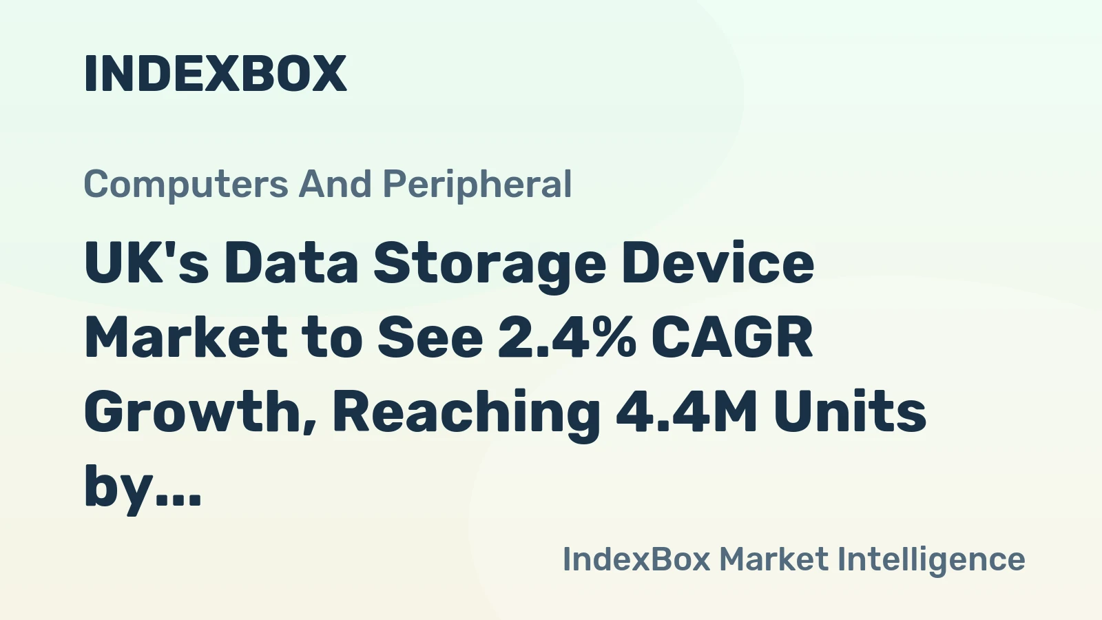 UK's Data Storage Device Market to See 2.4% CAGR Growth, Reaching 4.4M Units by 2035