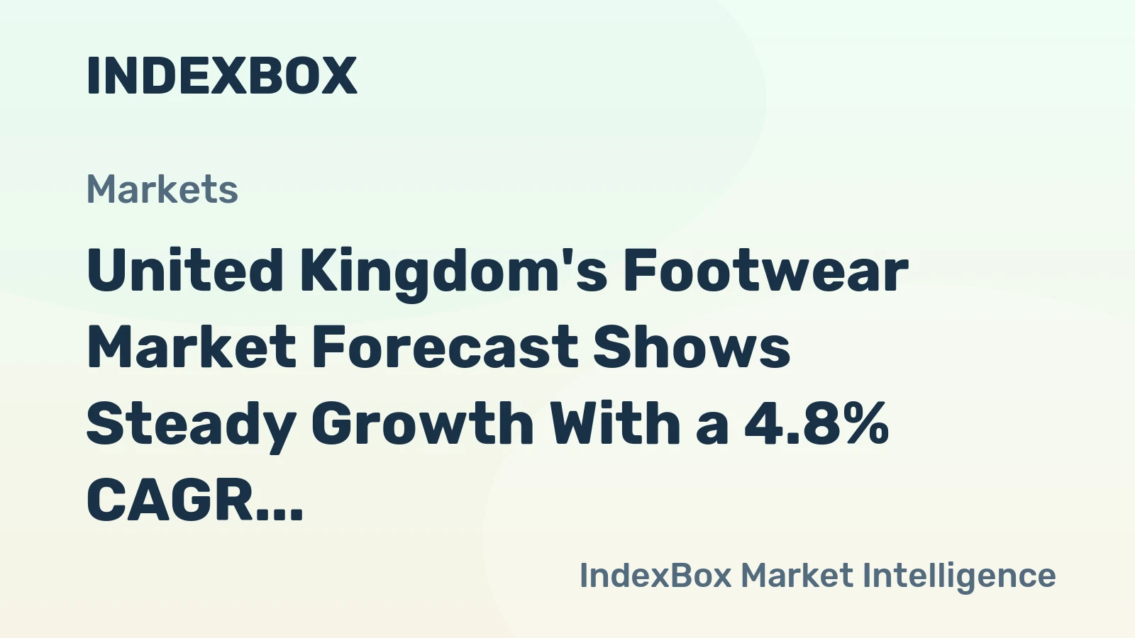 United Kingdom's Footwear Market Forecast Shows Steady Growth With a 4.8% CAGR in Value