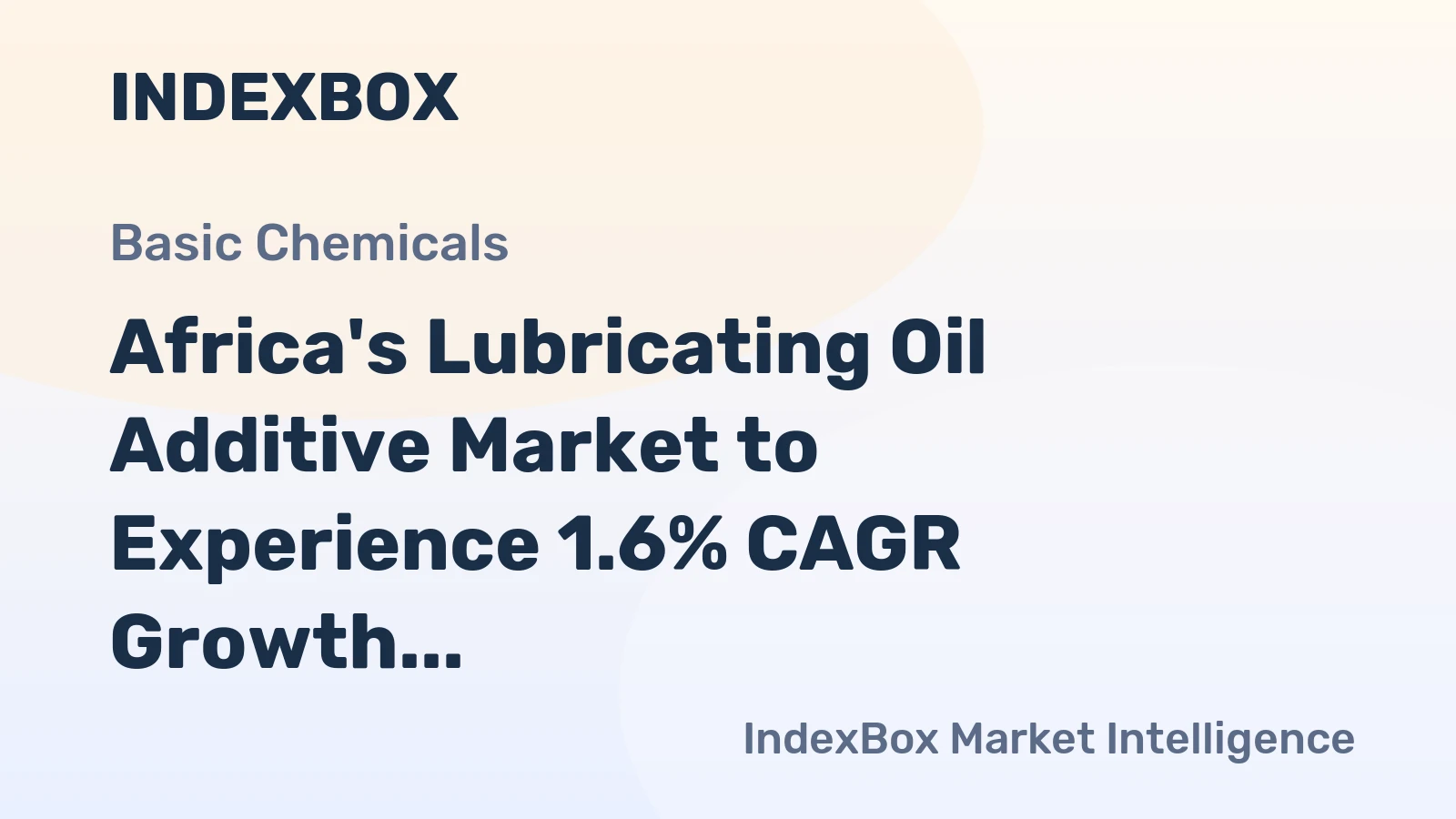 Africa's Lubricating Oil Additive Market to Experience 1.6% CAGR Growth Over Next Decade