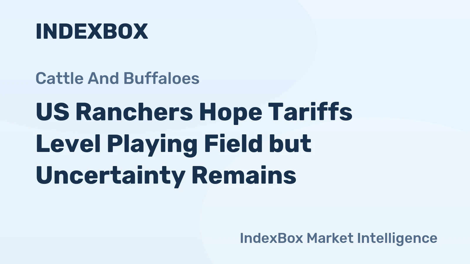 US Ranchers Hope Tariffs Level Playing Field but Uncertainty Remains