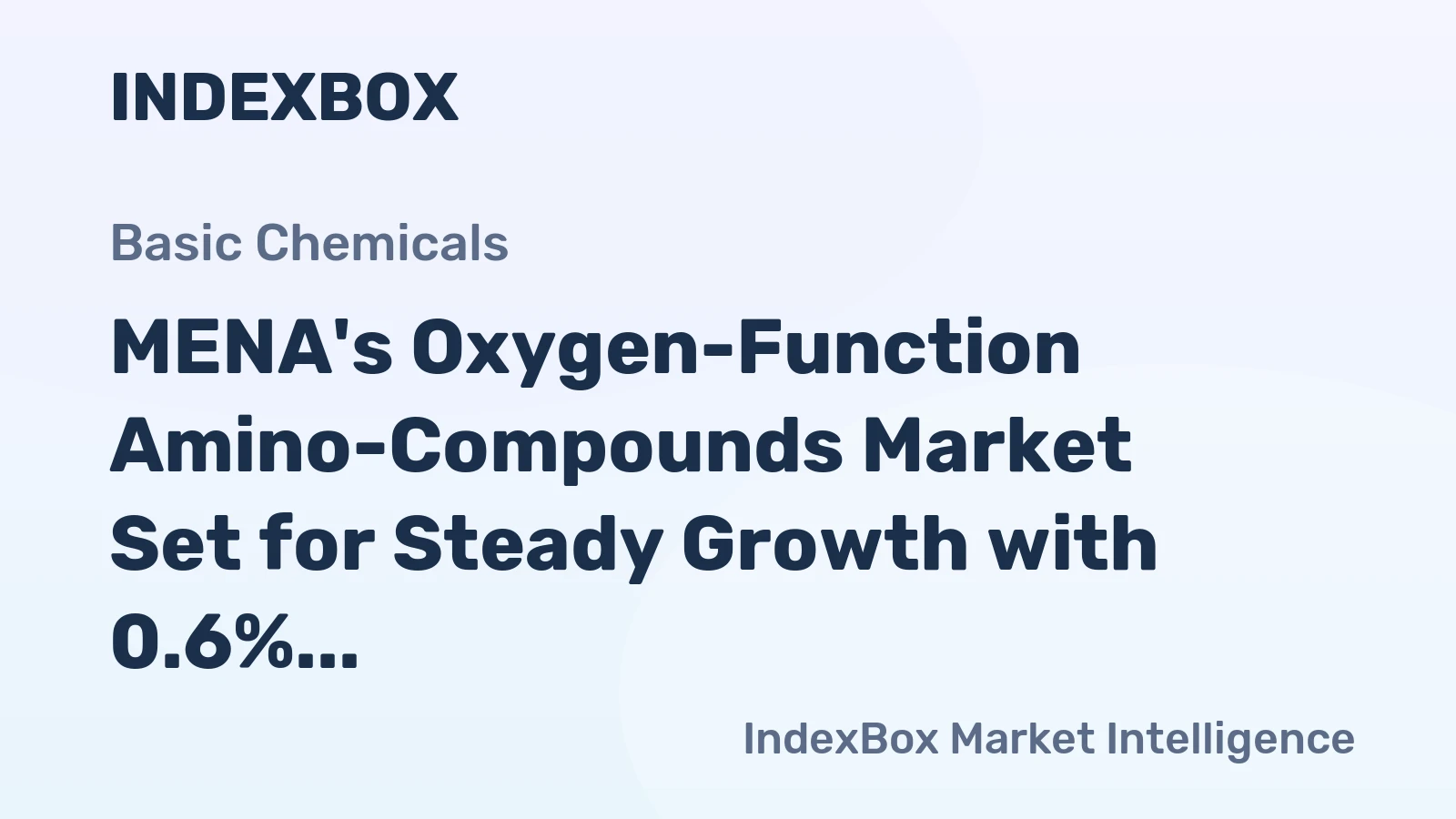 MENA's Oxygen-Function Amino-Compounds Market Set for Steady Growth with 0.6% Volume CAGR Through 2035