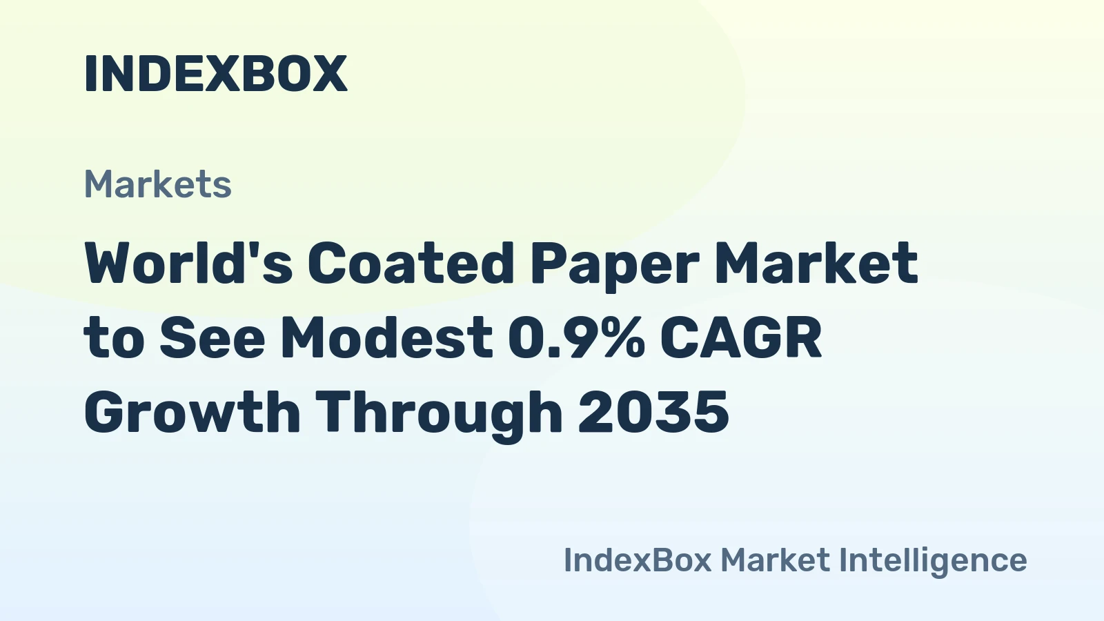 World's Coated Paper Market to See Modest 0.9% CAGR Growth Through 2035