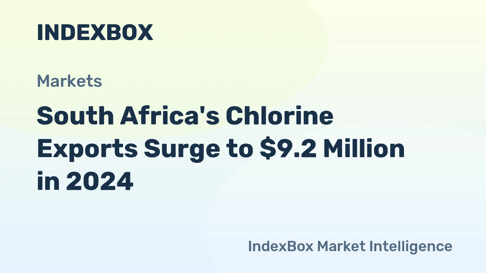 South Africa's Chlorine Exports Surge to $9.2 Million in 2024