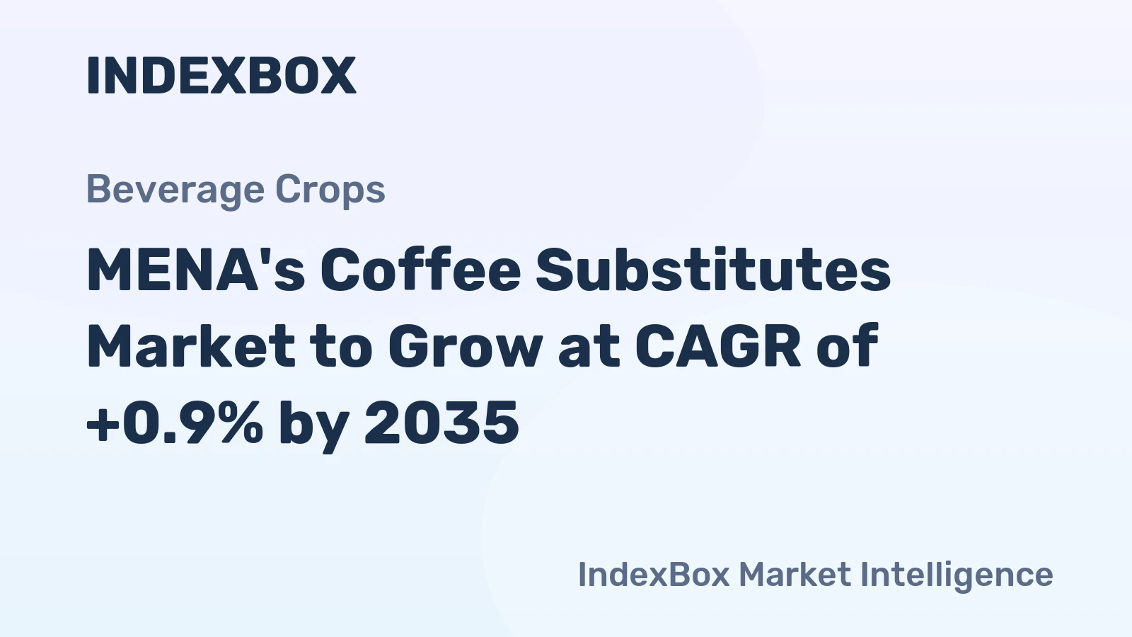 MENA's Coffee Substitutes Market to Grow at CAGR of +0.9% by 2035