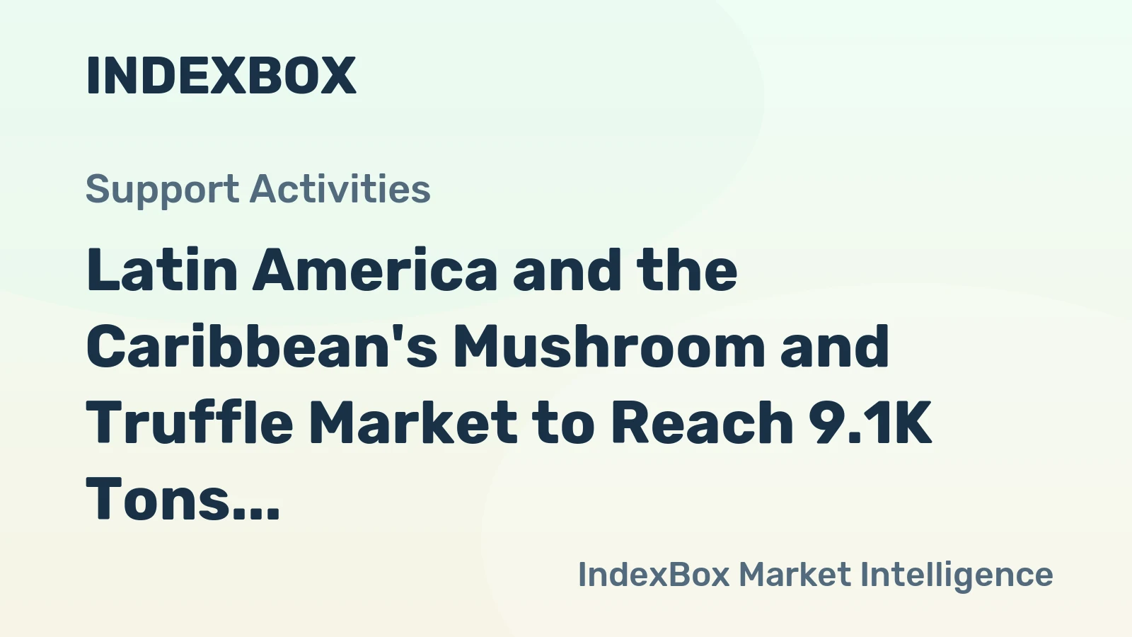 Latin America and the Caribbean's Mushroom and Truffle Market to Reach 9.1K Tons and $36M by 2035