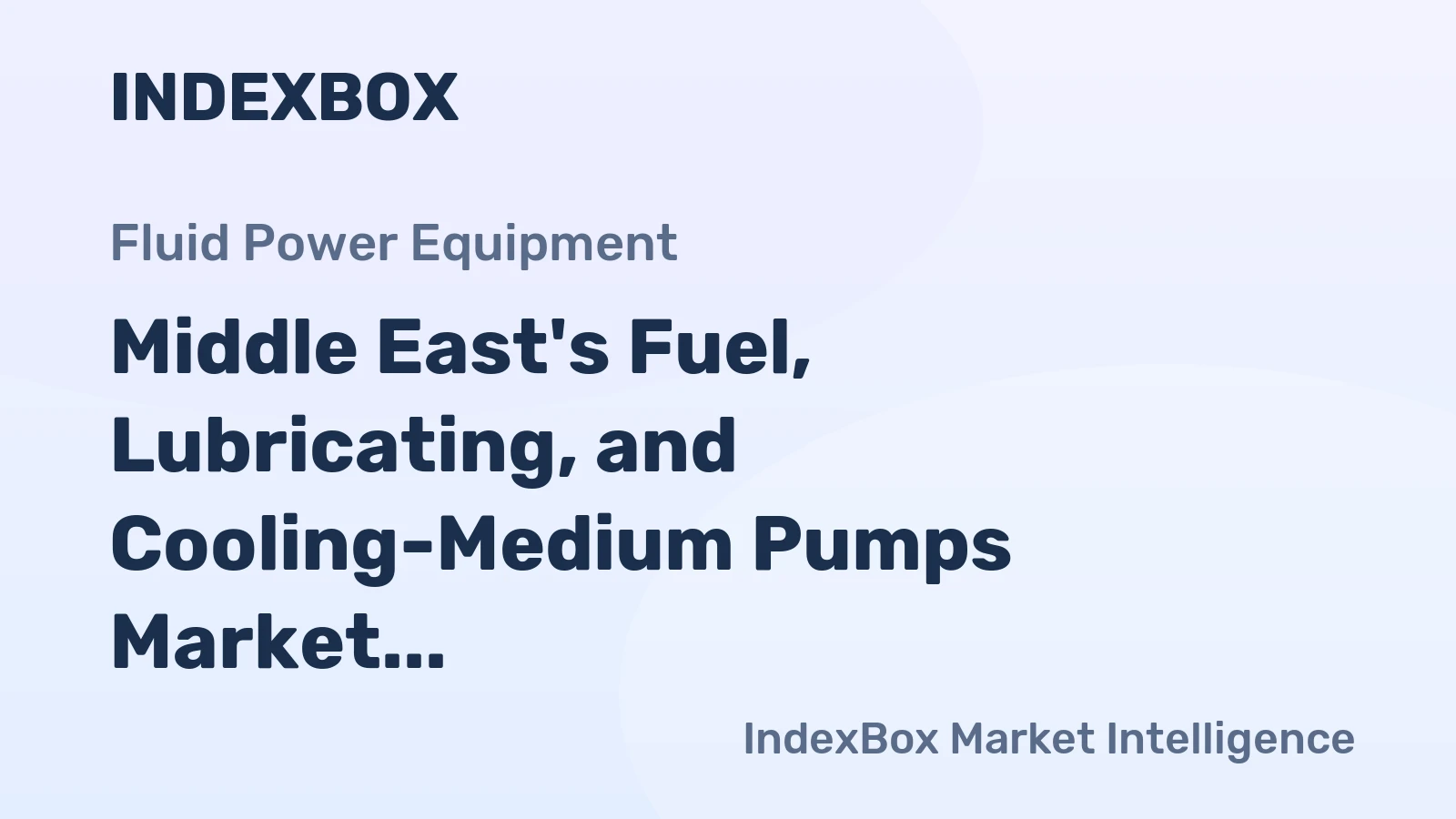 Middle East's Fuel, Lubricating, and Cooling-Medium Pumps Market to Expand with a CAGR of +0.5% Through 2035