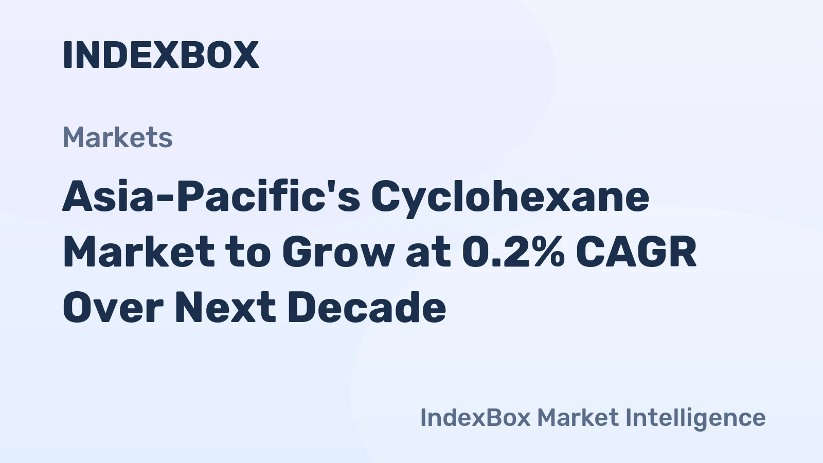 Asia-Pacific's Cyclohexane Market to Grow at 0.2% CAGR Over Next Decade