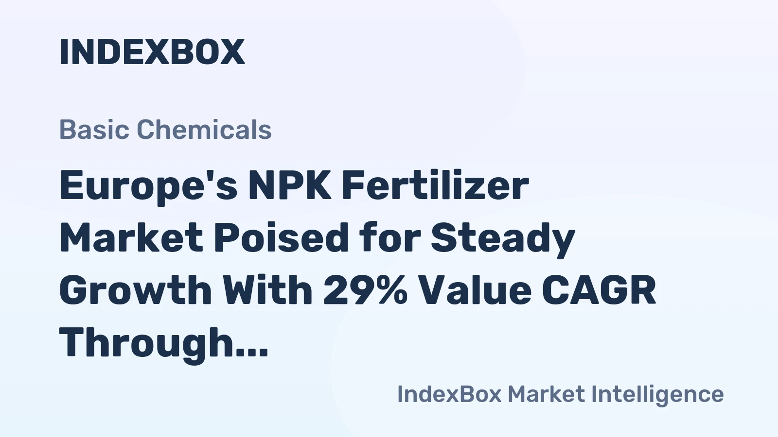 Europe's NPK Fertilizer Market Poised for Steady Growth With 29% Value CAGR Through 2035