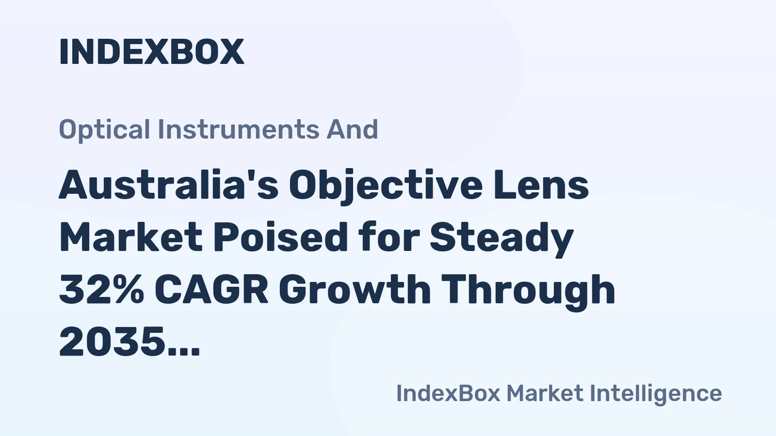 Australia's Objective Lens Market Poised for Steady 32% CAGR Growth Through 2035