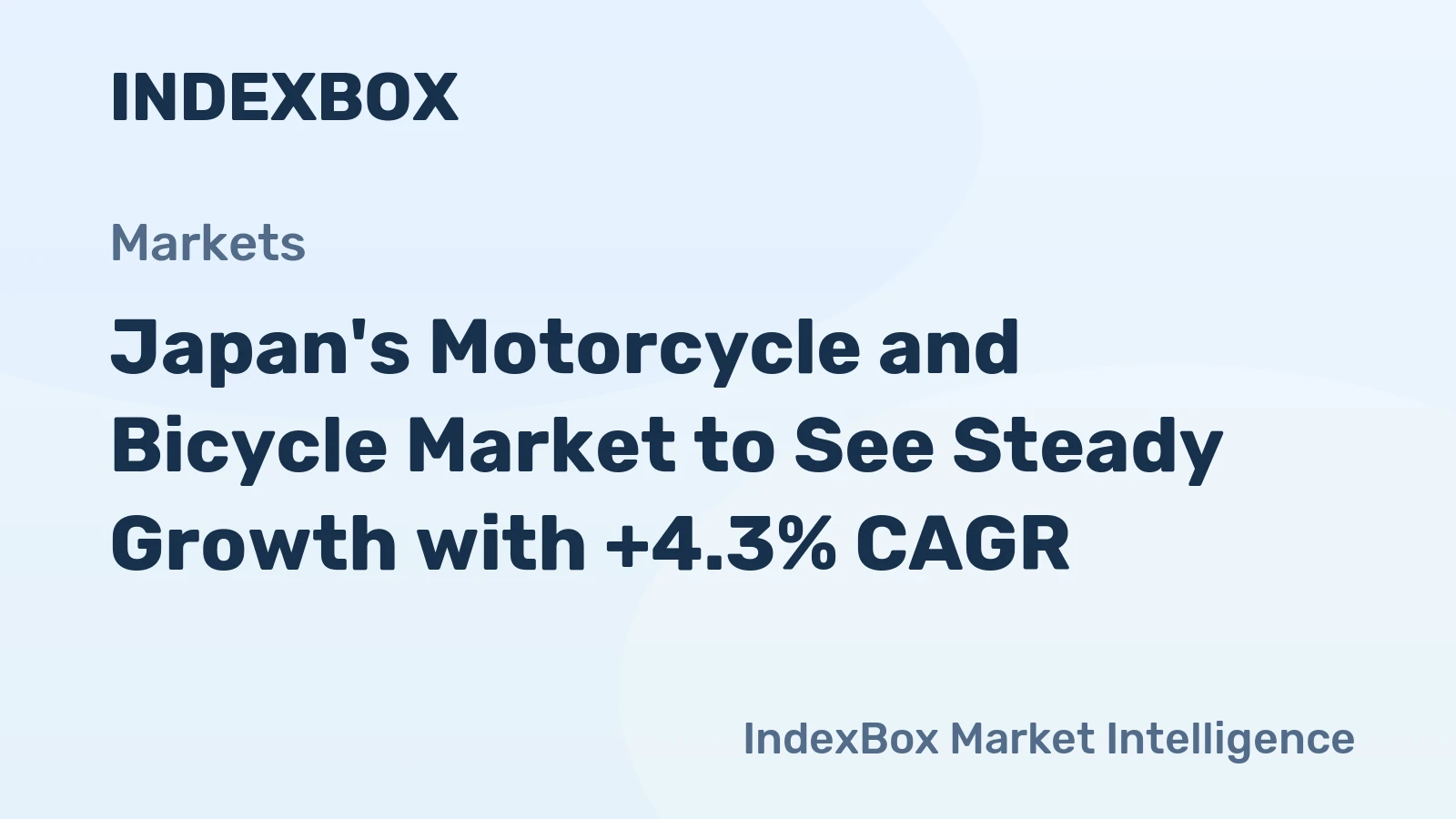 Japan's Motorcycle and Bicycle Market to See Steady Growth with +4.3% CAGR