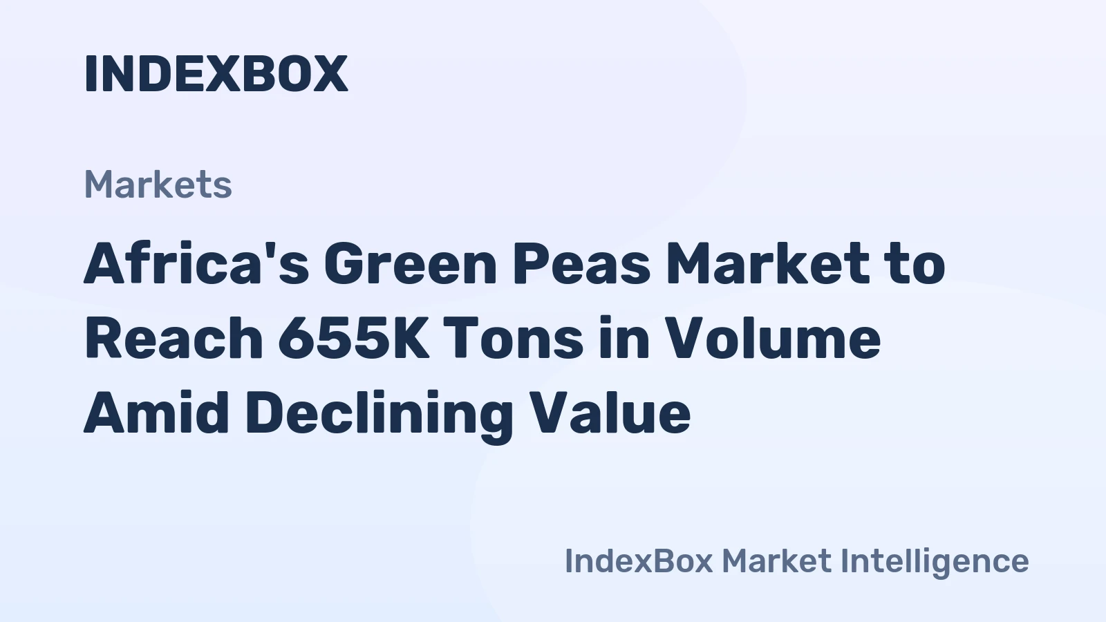 Africa's Green Peas Market to Reach 655K Tons in Volume Amid Declining Value