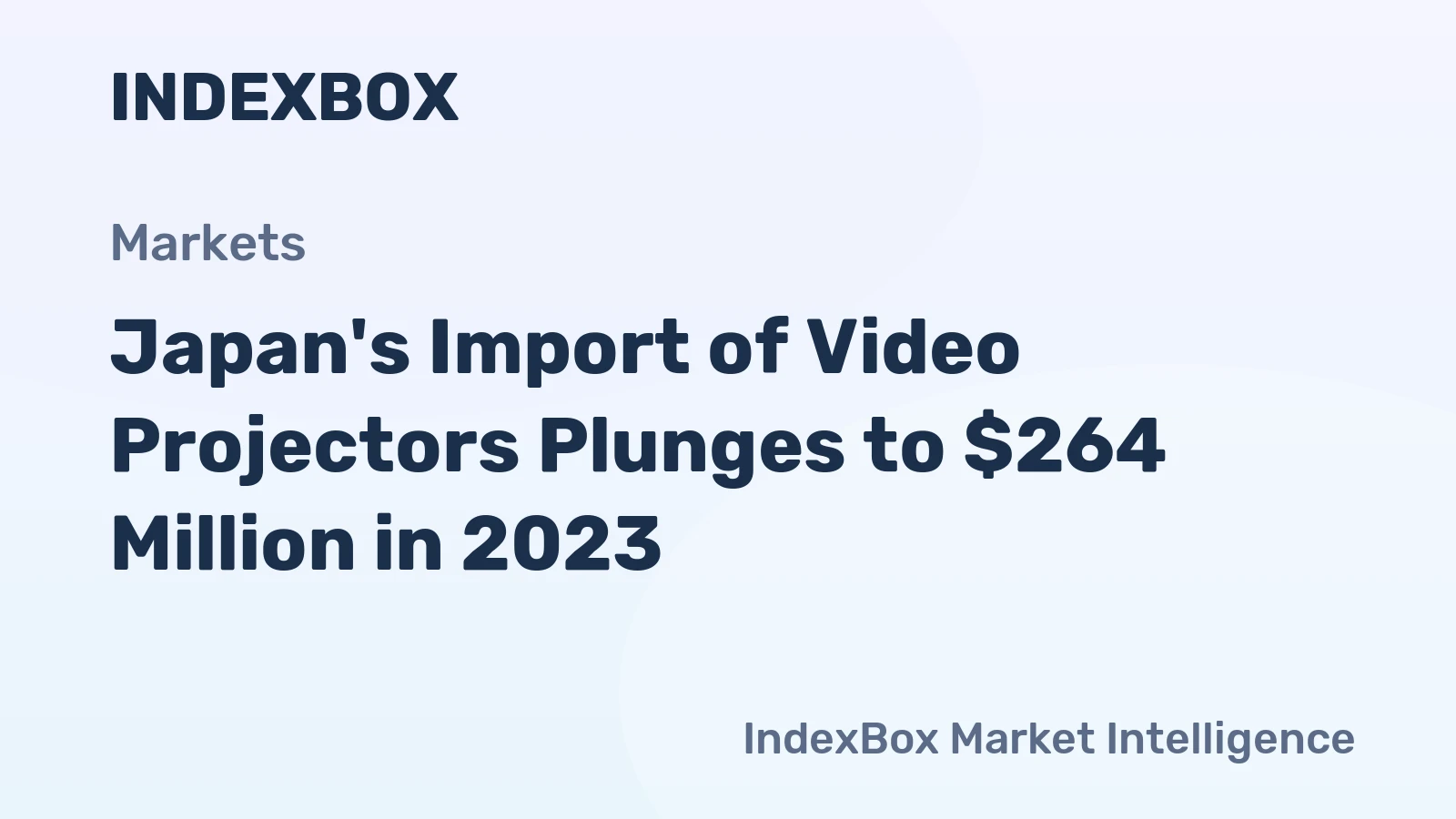 Japan's Import of Video Projectors Plunges to $264 Million in 2023