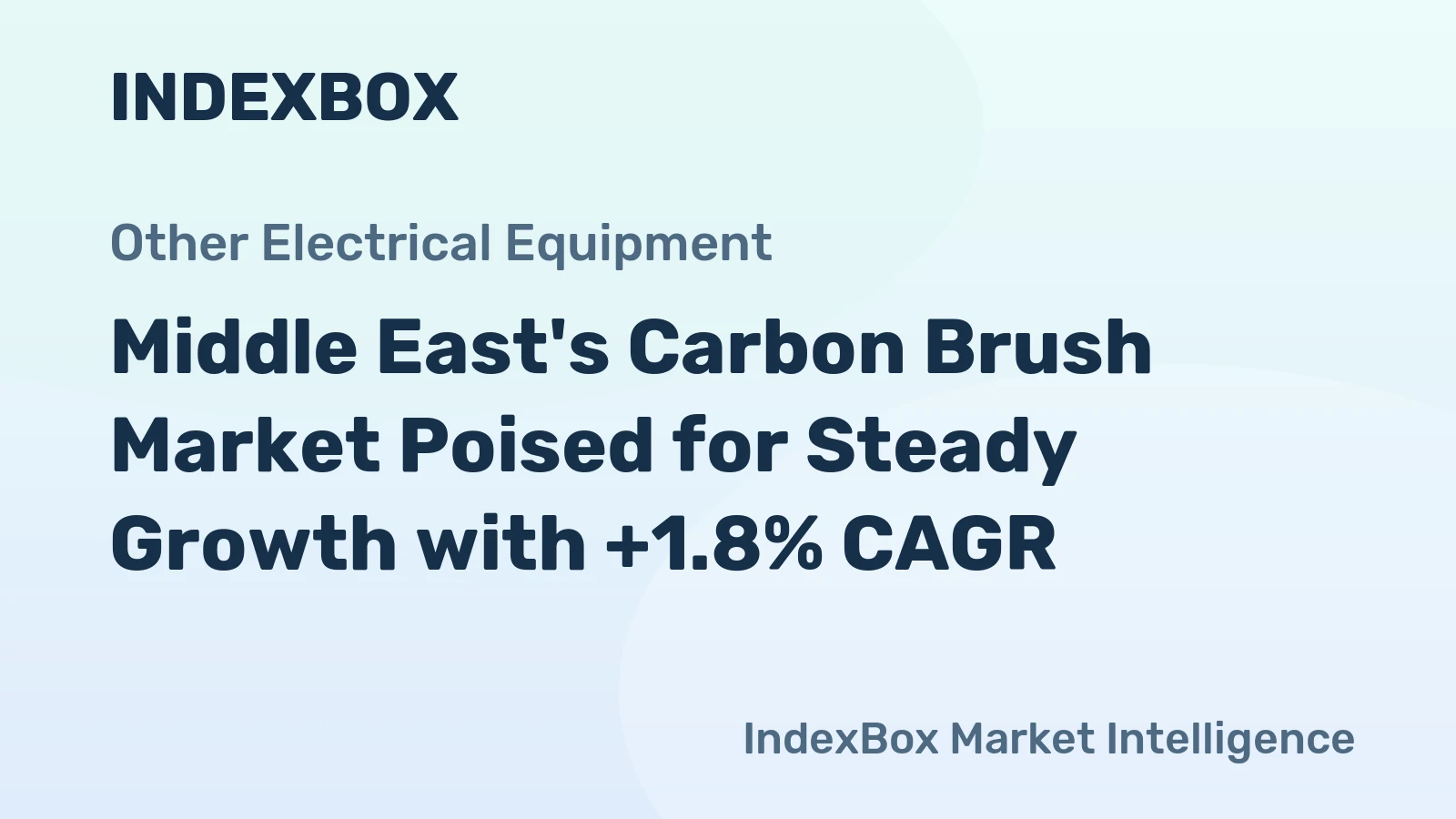 Middle East's Carbon Brush Market Poised for Steady Growth with +1.8% CAGR