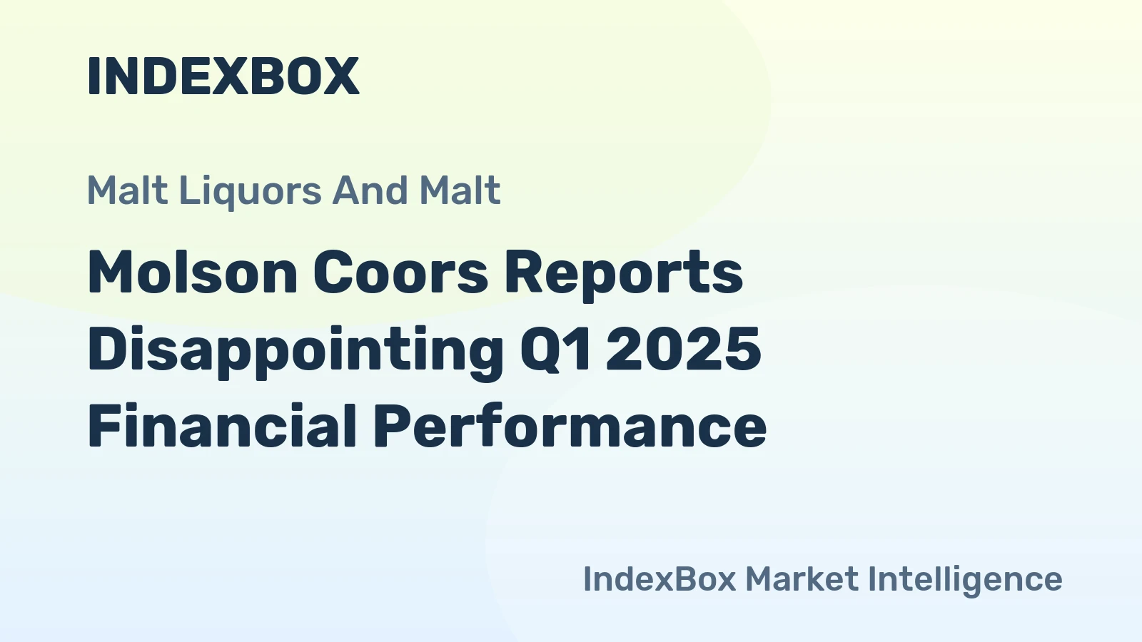 Molson Coors Reports Disappointing Q1 2025 Financial Performance