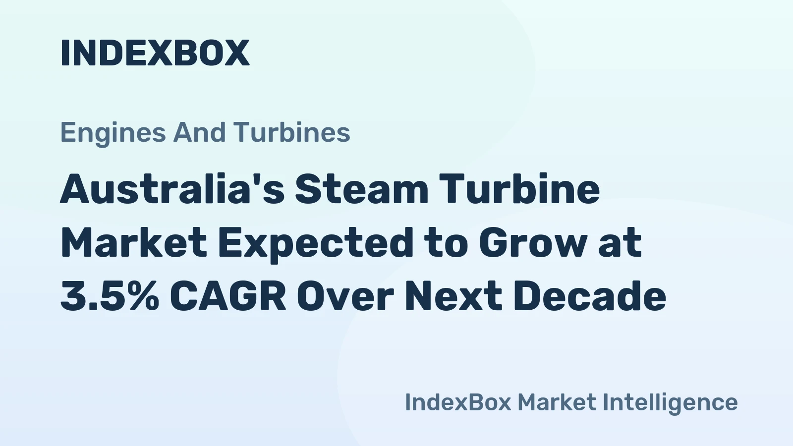 Australia's Steam Turbine Market Expected to Grow at 3.5% CAGR Over Next Decade