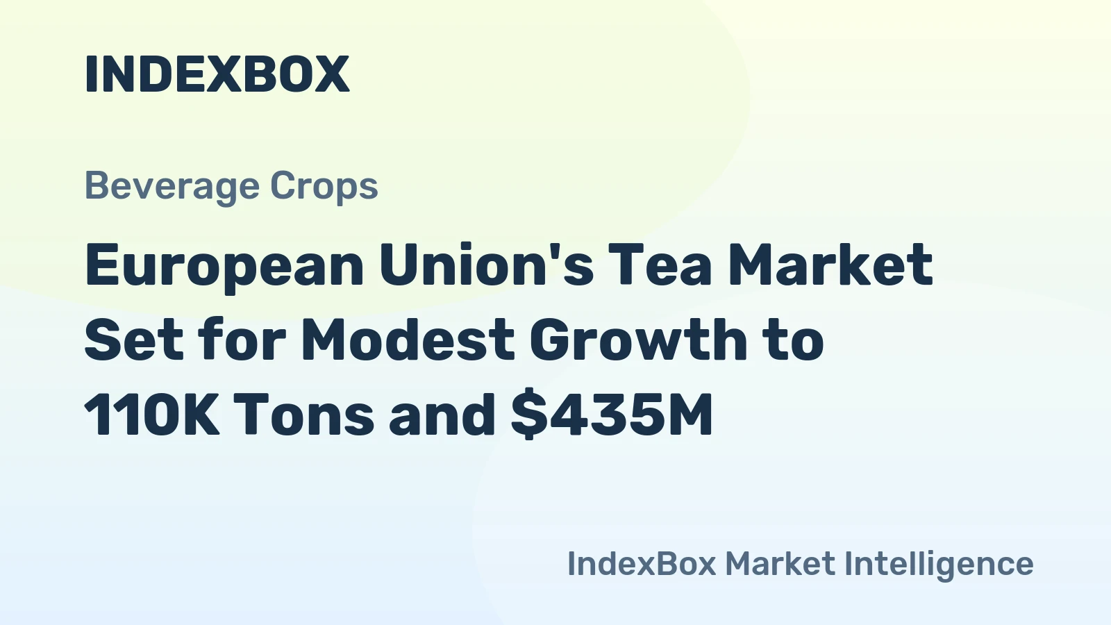 European Union's Tea Market Set for Modest Growth to 110K Tons and $435M