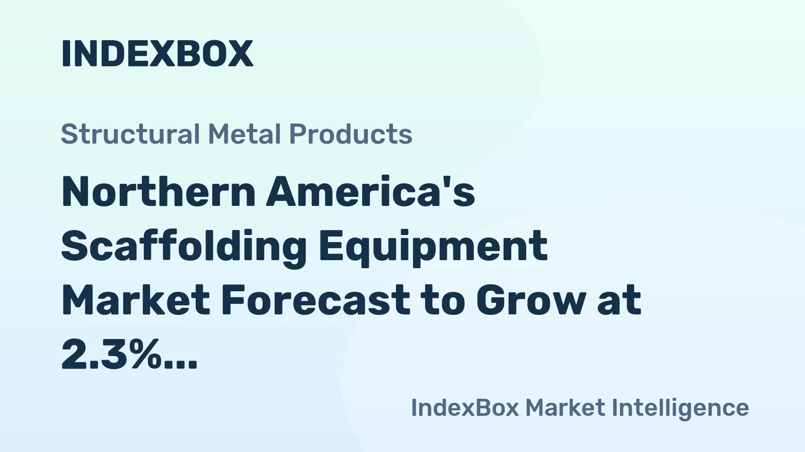 Northern America's Scaffolding Equipment Market Forecast to Grow at 2.3% CAGR Through 2035