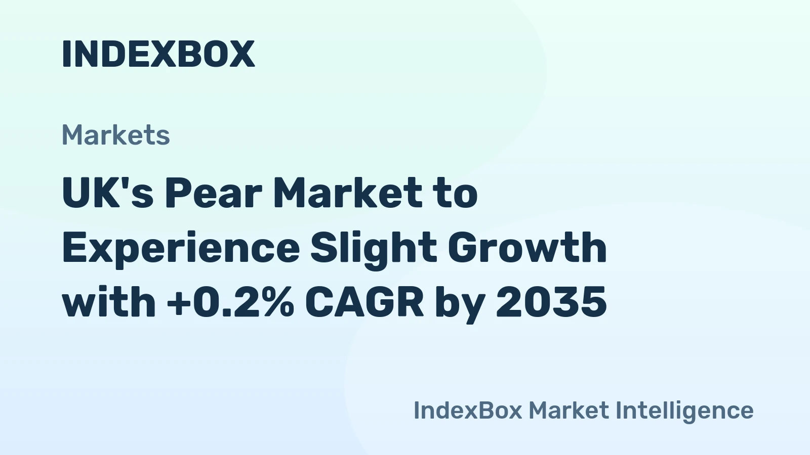 UK's Pear Market to Experience Slight Growth with +0.2% CAGR by 2035