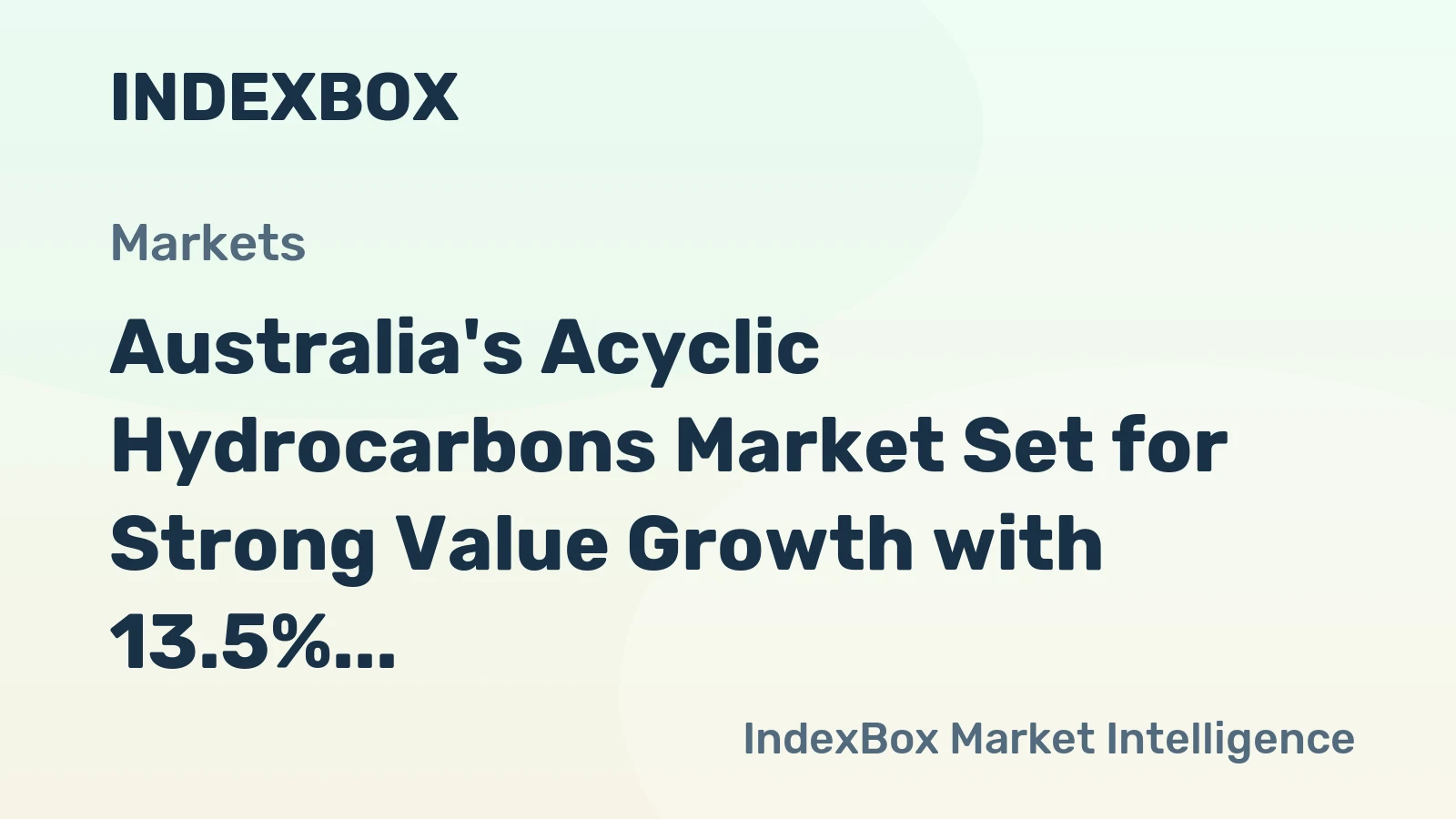 Australia's Acyclic Hydrocarbons Market Set for Strong Value Growth with 13.5% CAGR Through 2035