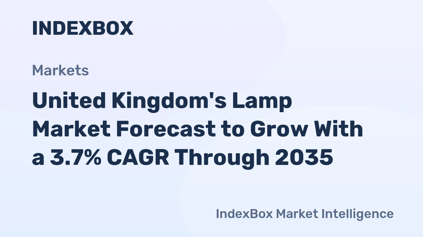 United Kingdom's Lamp Market Forecast to Grow With a 3.7% CAGR Through 2035