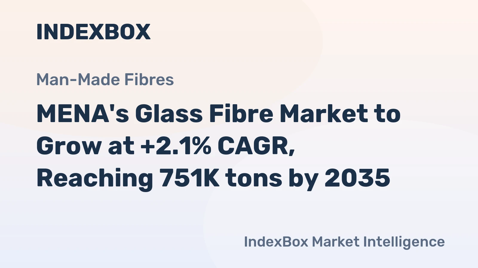 MENA's Glass Fibre Market to Grow at +2.1% CAGR, Reaching 751K tons by 2035
