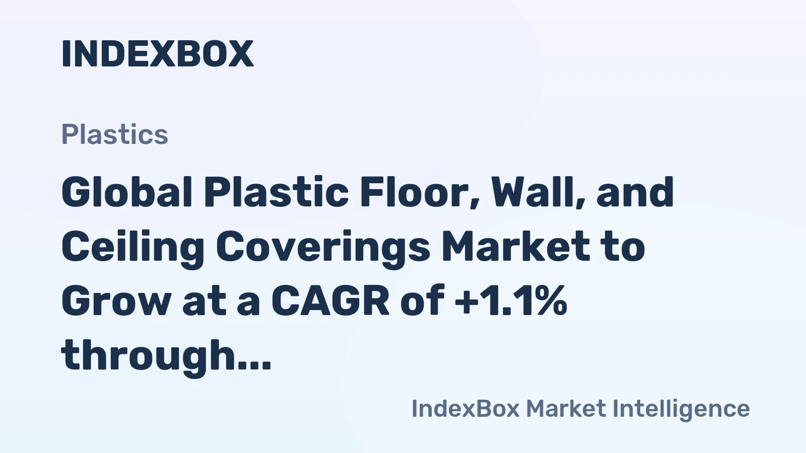 Global Plastic Floor, Wall, and Ceiling Coverings Market to Grow at a CAGR of +1.1% through 2035