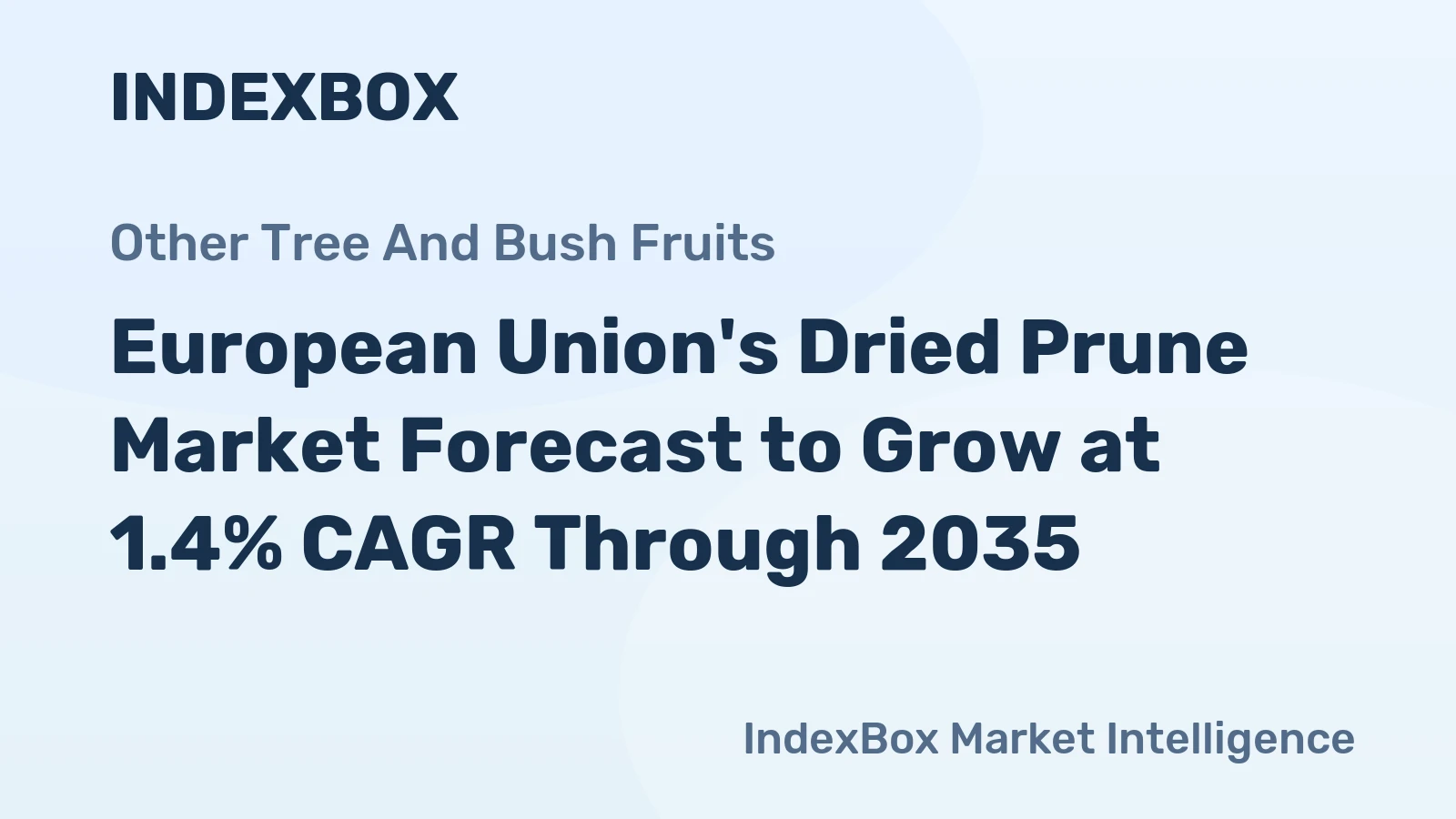 European Union's Dried Prune Market Forecast to Grow at 1.4% CAGR Through 2035